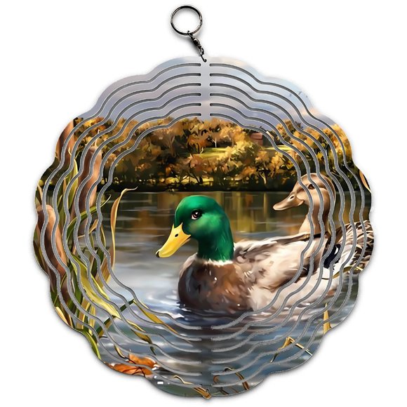 Design | Mallard Duck Swimming Wind Spinner With Swivel Hook | Poshmark